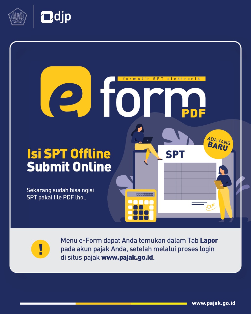 e-Form PDF: Format Baru Pengisian SPT Elektronik | Direktorat Jenderal Pajak